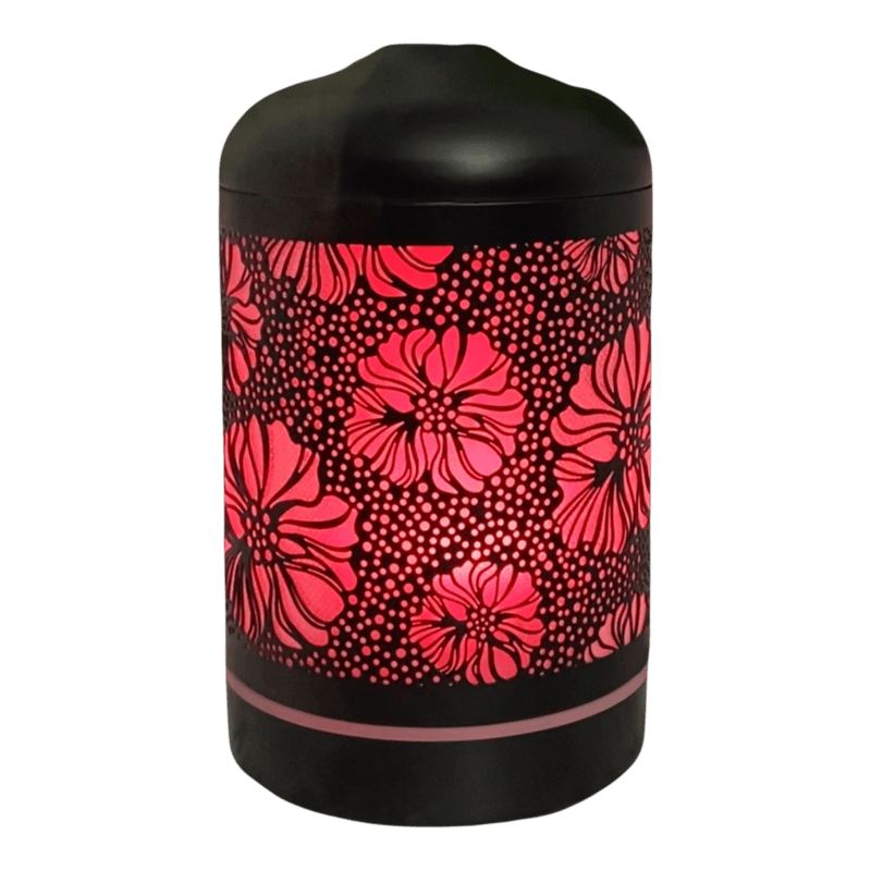 Aroma Diffuser - Flower Design Color Changing Essential Oil Diffuser ...